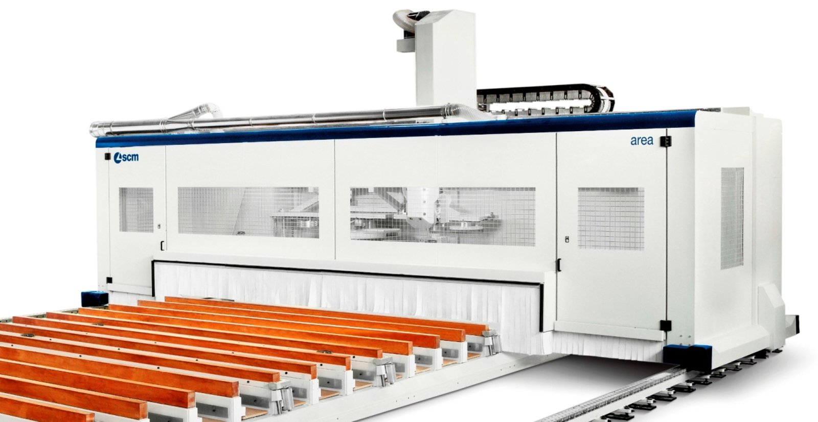 CNC obráběcí centrum na X-lam / CLT panely dřevostaveb SCM AREA ...